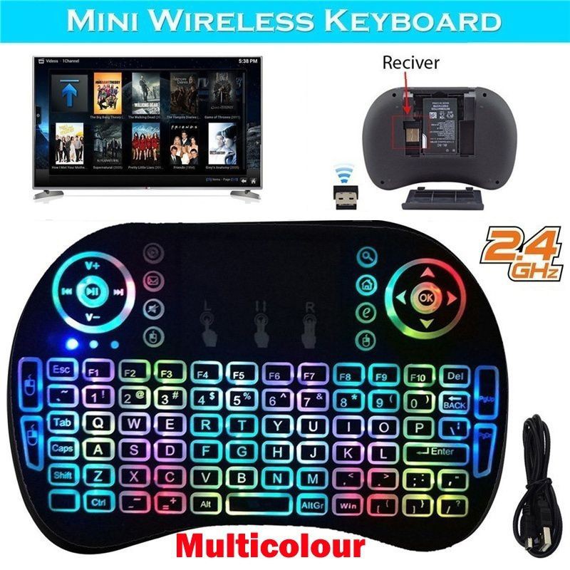 【Ready Stock】i8 Mini Keyboard Mouse 2.4Ghz Wireless Touchpad Keyboard ...