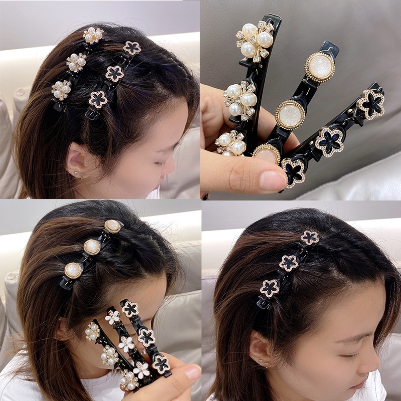 Korean Style Hair Clip Bangs Braided Hair Artifact Bangs Fixed Braided ...
