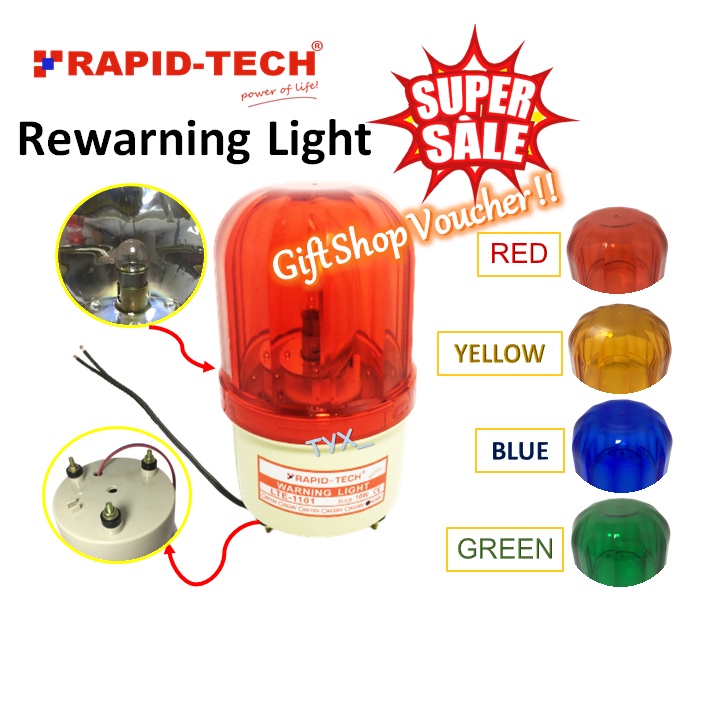 LTE-1101 Car Revolving Warning Light Traffic Round Flashlight blinker ...