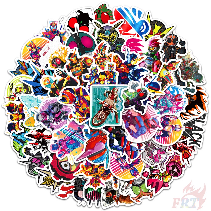 50Pcs/Set Masked Rider Series 02 Stickers Kamen Rider DIY Fashion ...