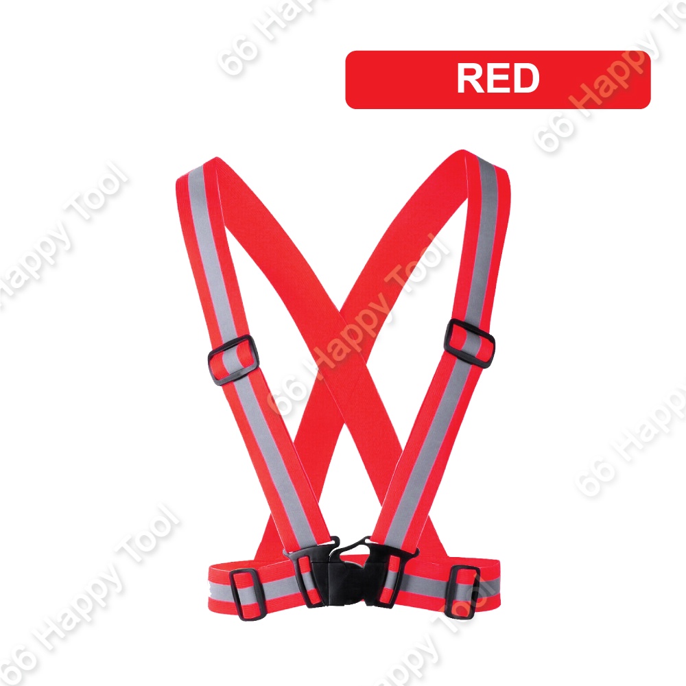 Safety Vest Reflective Belt High Visibility Coat with Grey Straps ...