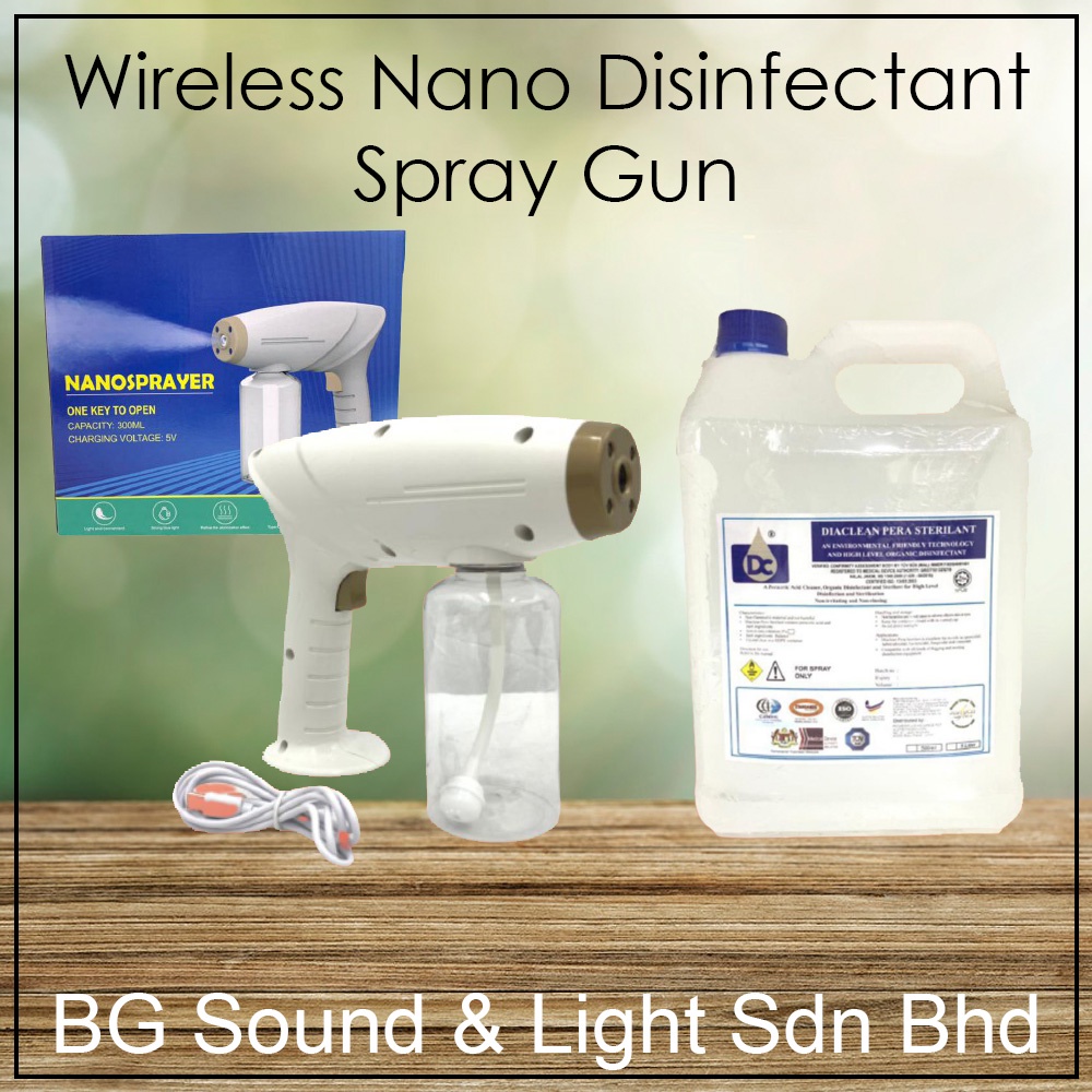 Wireless Rechargeable Fogging Machine Blue Light Nano Spray Gun ...