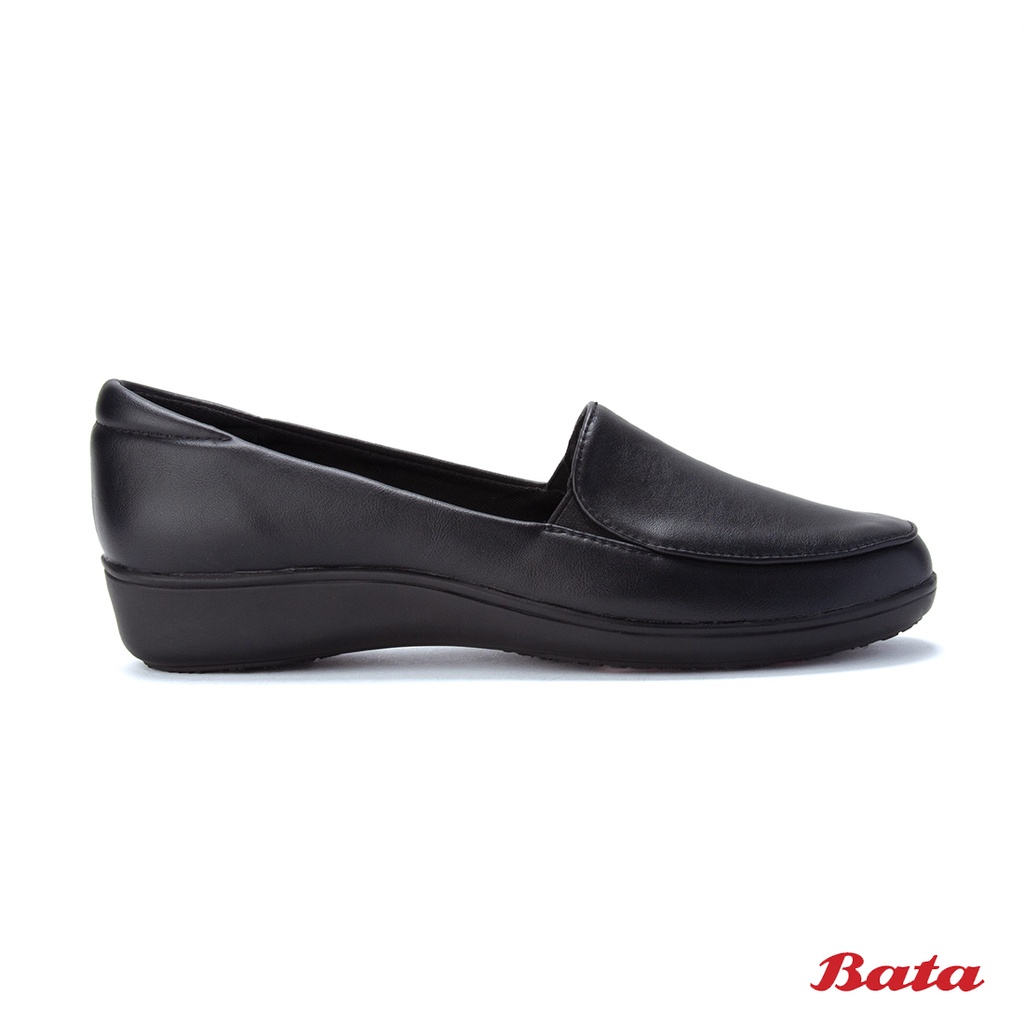 BATA Women Low Wedge Loafers 611X124 | Shopee Singapore