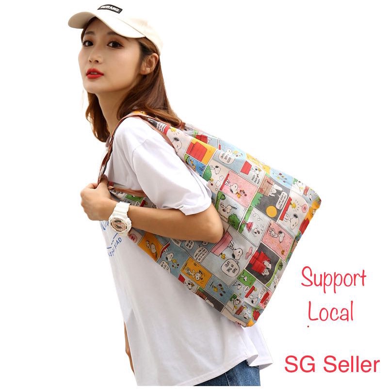 💕SG Ready Stock💕(L&XL Size) Reusable Shopping Bag/Heavy Duty/Waterproof ...