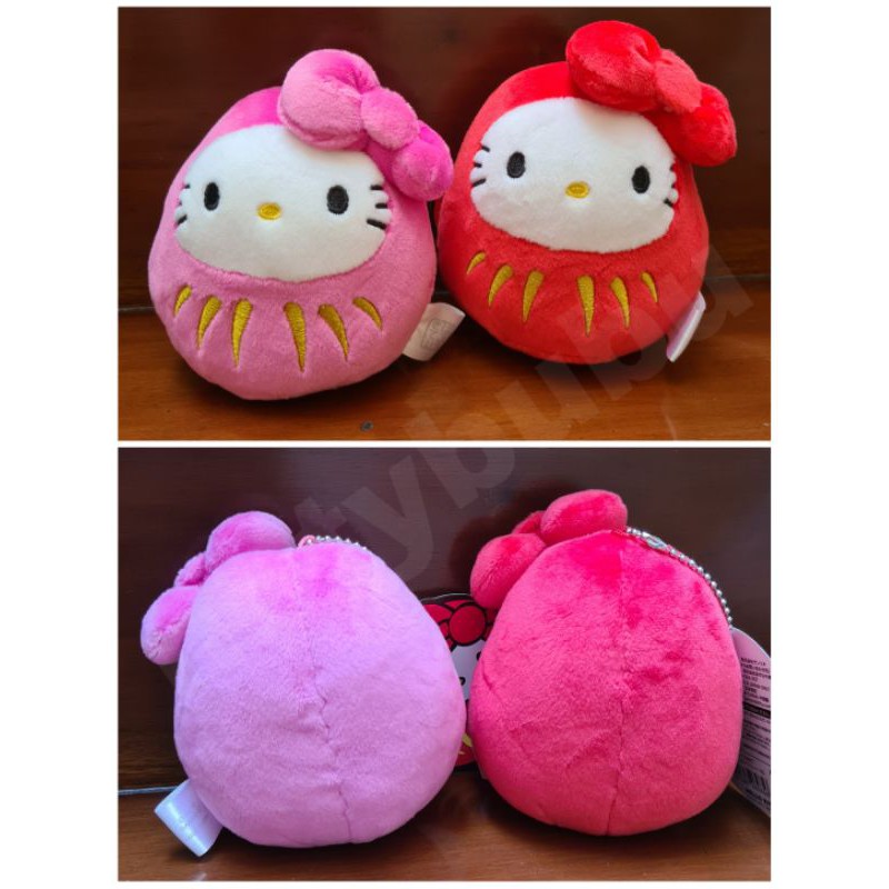 Hello Kitty Japanese Bu Dao Ong Daruma Mascot Charm Keychain Sanrio ...