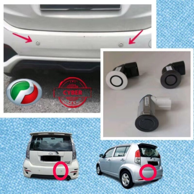 Perodua Myvi Rear Reverse Sensor Rear Reverse Eye (2005-2010) | Shopee ...