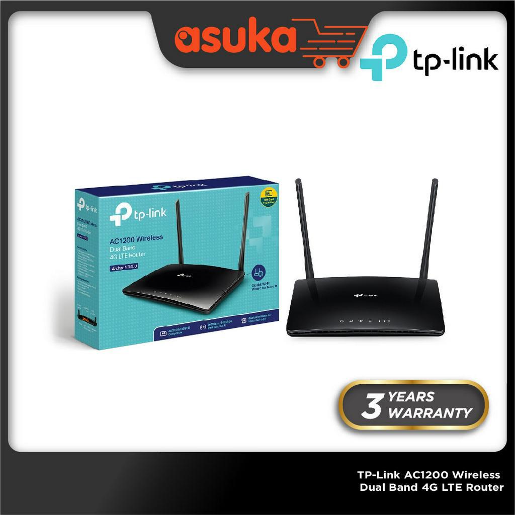 TP-Link Archer MR400 AC1200 Wireless Dual Band 4G LTE Direct SIM Modem ...