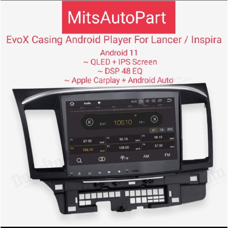 EvoX Casing Head Unit Android Player 10.1inch for MITSUBISHI LANCER ...