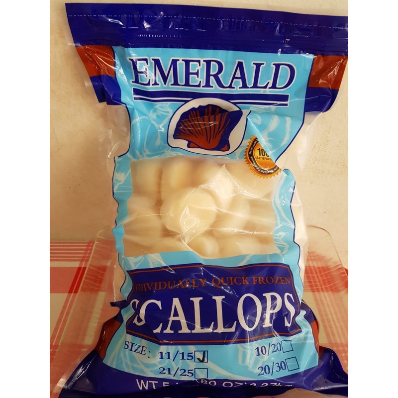 Premium sea Canadian Jumbo scallop (1pkt)(2.27kg)(biggest size ...