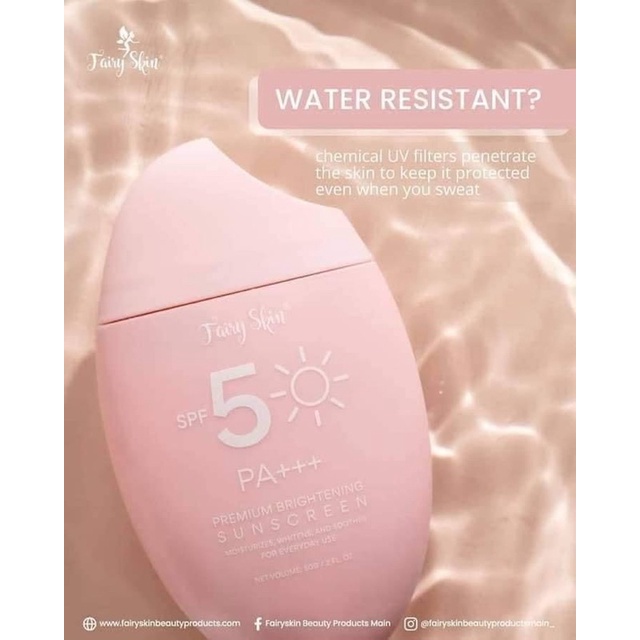 [SG AVAILABLE] Fairy Skin Premium Brightening Sunscreen Broad Spectrum ...