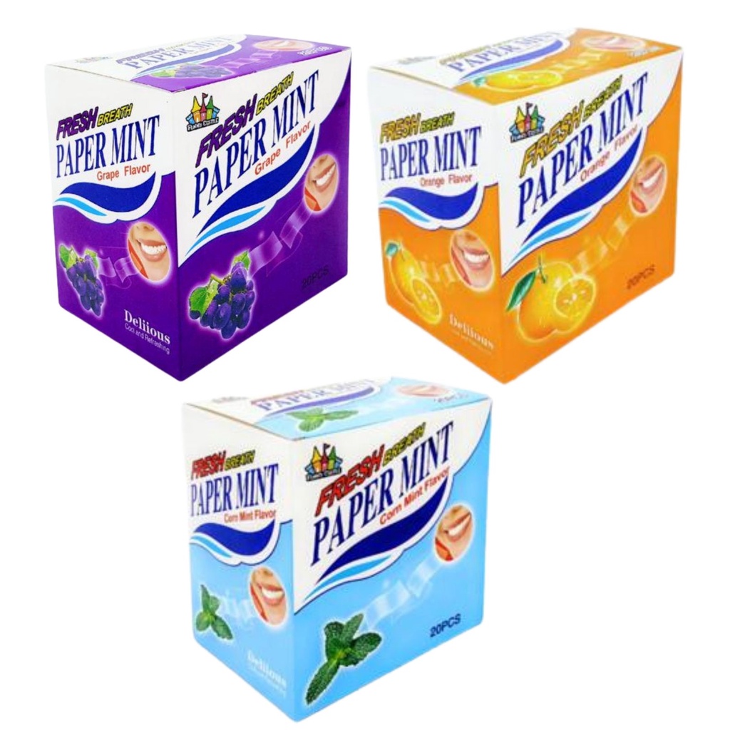 (0.8g) Paper Mint Breath Grape / Orange Snacks Chips Snacks Tidbits ...