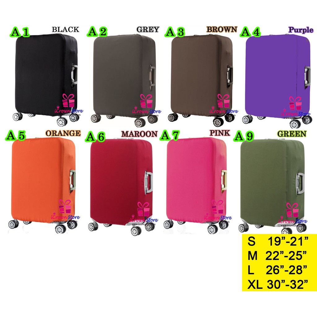 EXTRA THICK Luggage Protector Cover For Luggage Bag Travelling Zip ...