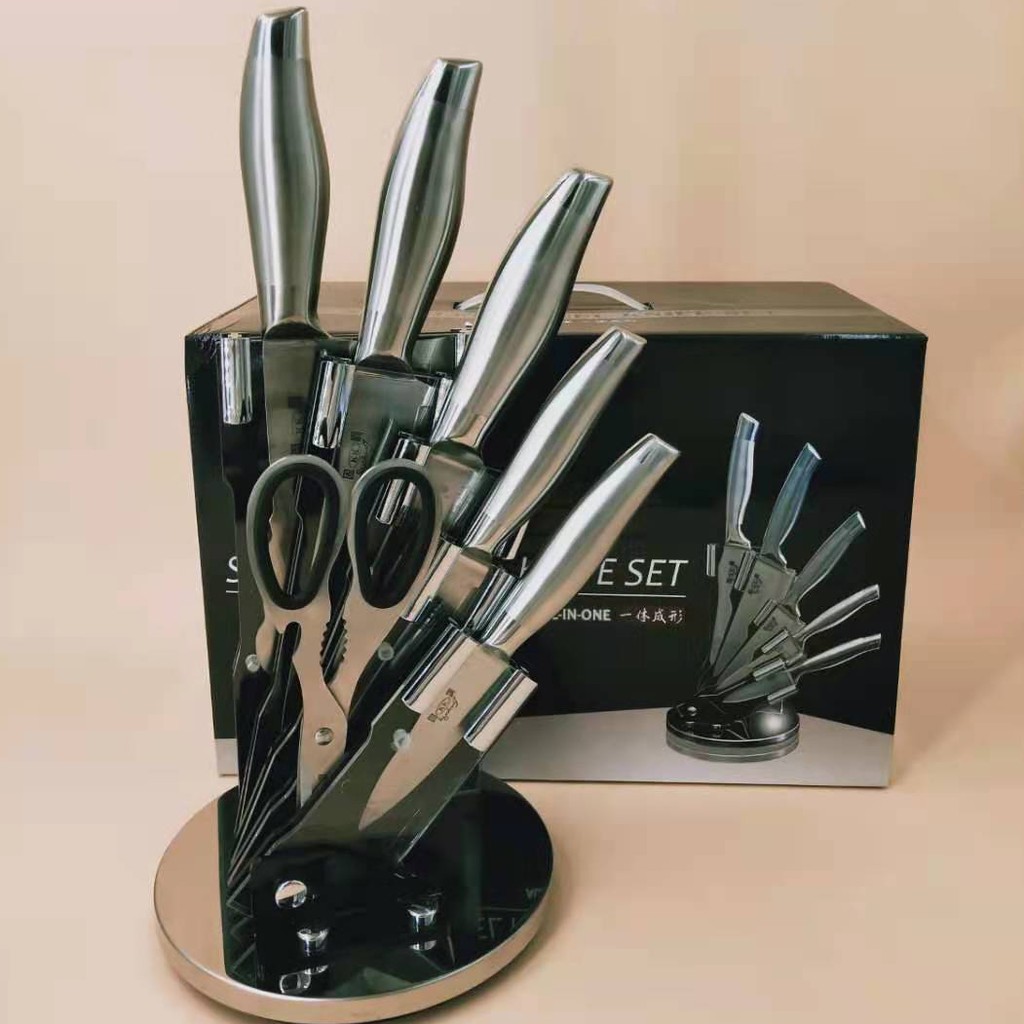 7 Piece Stainless Steel Kitchen Knife Set | Shopee Singapore