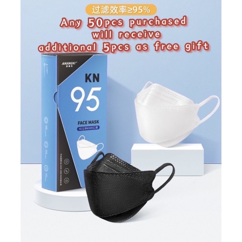 3Ply/4Ply KN95 4D Face Mask (Individual Packaging) | Shopee Singapore