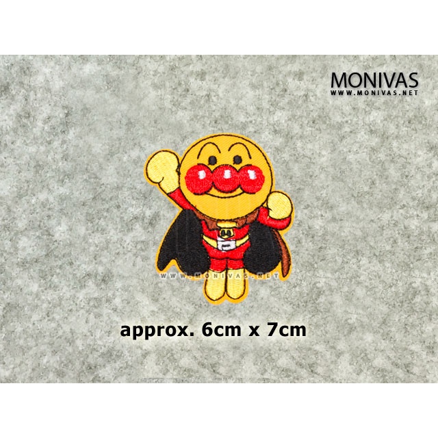 Anpanman Iron On Patch DIY Japanese Breadman Superhero Embroidery ...