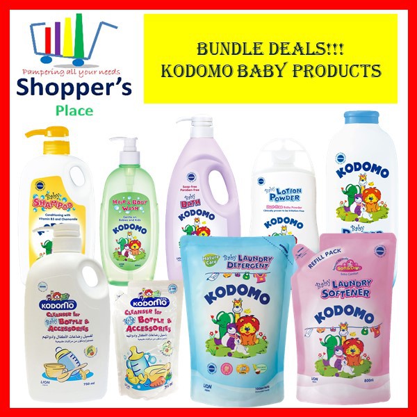 [Mix N Match]Kodomo Baby Products Laundry Detergent Refill 1000ml/Softerner Refill 800ml/Shp ...