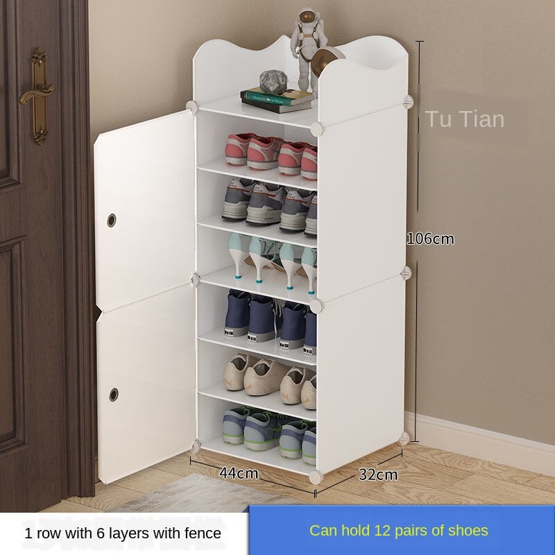 Plastic shoe cabinet shoes rack outdoor Simple household multi-Layer ...