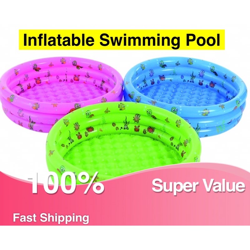 HighQuality Inflatable 3 Rings Kids Swimming Pool Family Swimming Pool ...