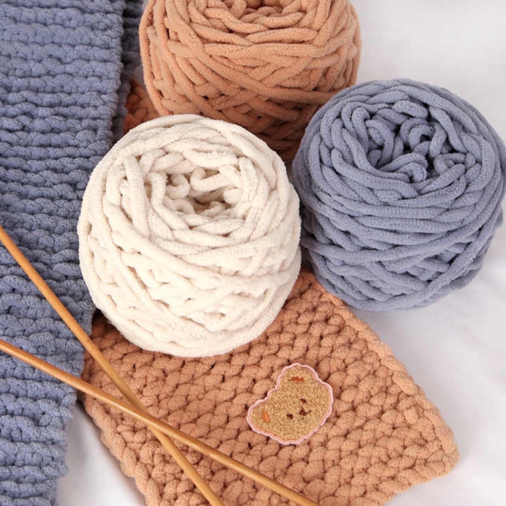 【SG Ready Stock】 Ice Stripe Yarn Ice Line Thick Roving Scarf Crochet ...