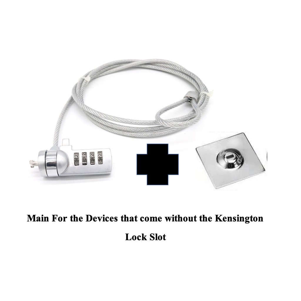 🔥1.8m 4 Digit Combination/ Keys Security Cable Lock For laptop and ...