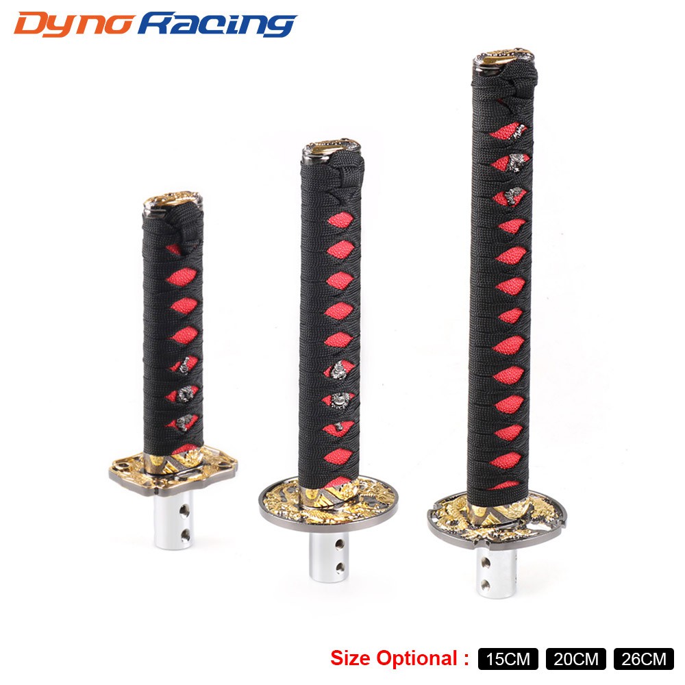 Universal 150MM/200MM/260MM JDM Katana Samurai Shift Knob Shifter With Adapters Gear Shift knob ...