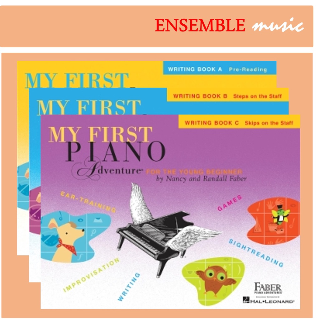 My First Piano Adventure Writing Book A, B, C (Theory For The Young ...