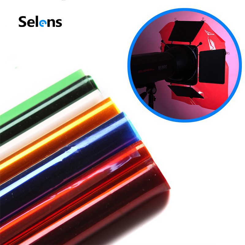 Selens Professional Gels Color Filter Paper 40X50CM for Studio Light ...