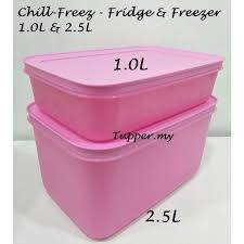 Tupperware Chill-Freez Set -Pink or Purple (1L @ 2.5L) | Shopee Singapore