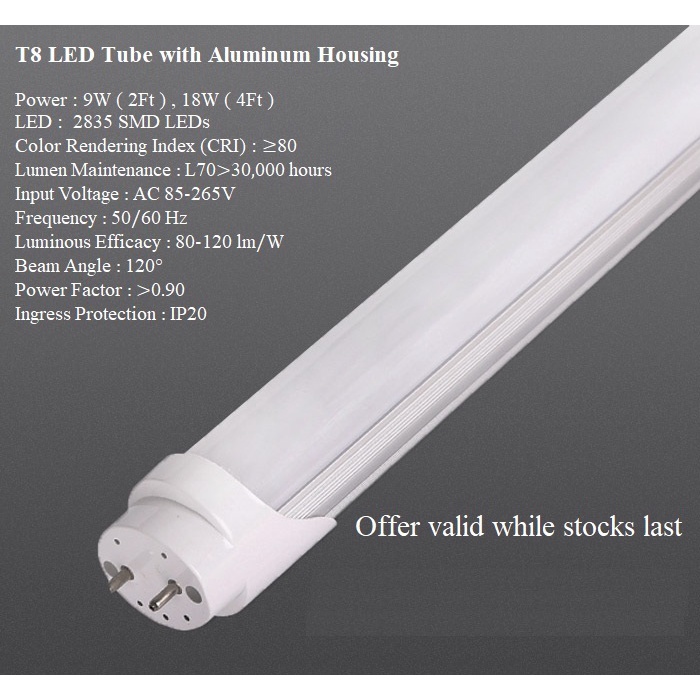 T8 Led Tube/T8 Led/T8 4 feet/T8 2 feet | Shopee Singapore