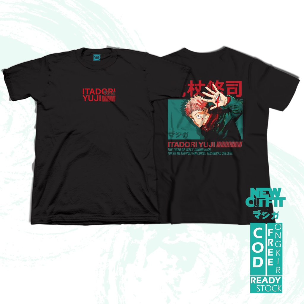 HITAM Yuji ITADORI JUJUTSU KAISEN GOJO SATORU SUKUNA RYOMEN SENSEI ...