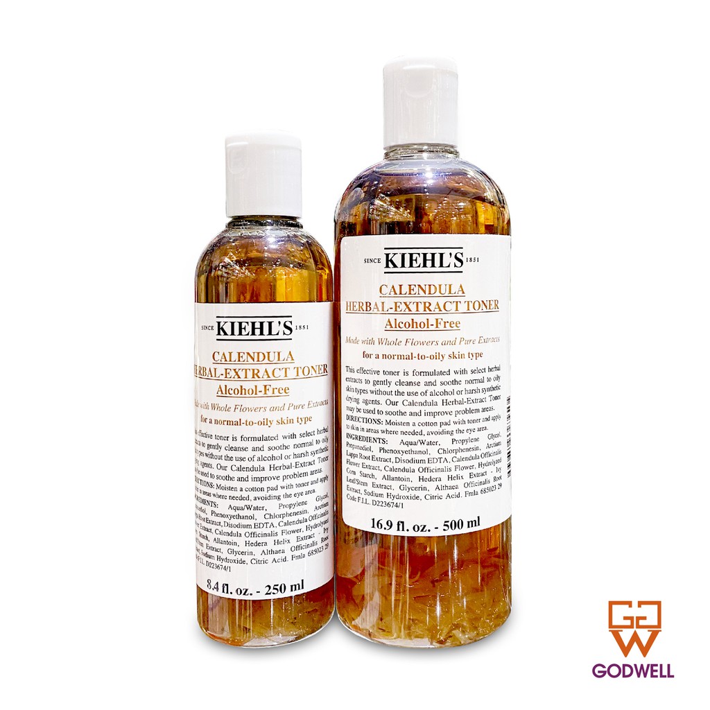 Kiehl's - Kiehls Calendula Herbal Extract Toner 250ml /500ml Alcohol ...
