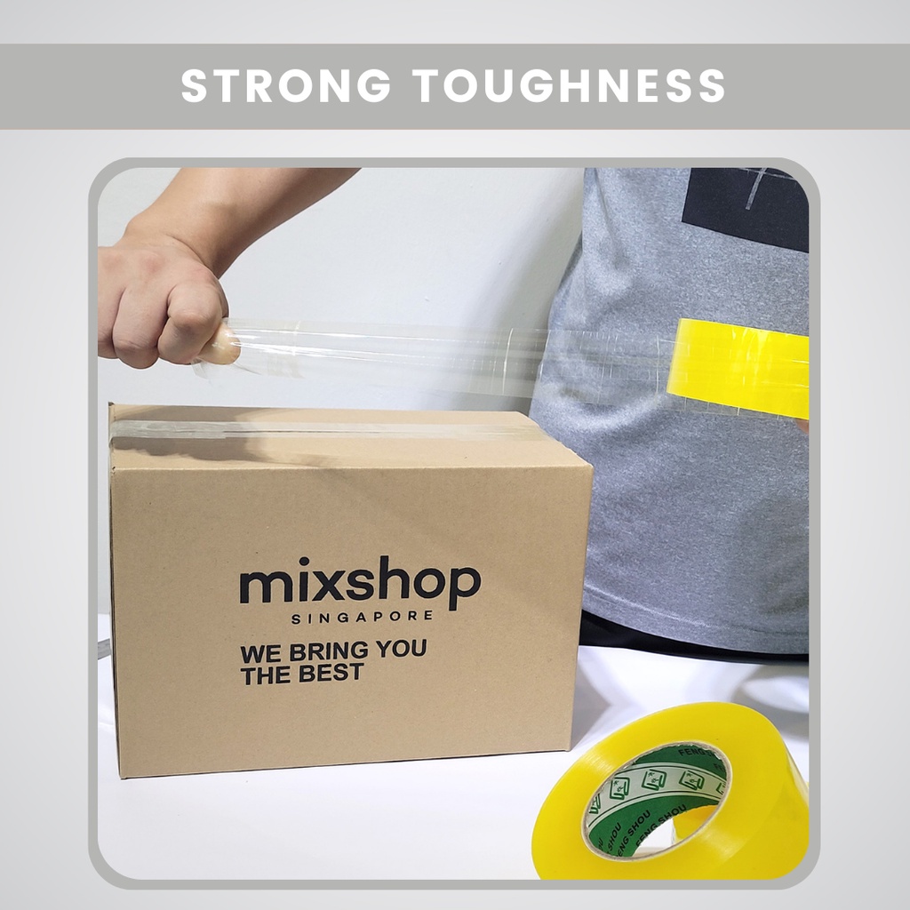 mixshop High Quality 45mm x 218 yards Extra Long Transparent Adhesive ...