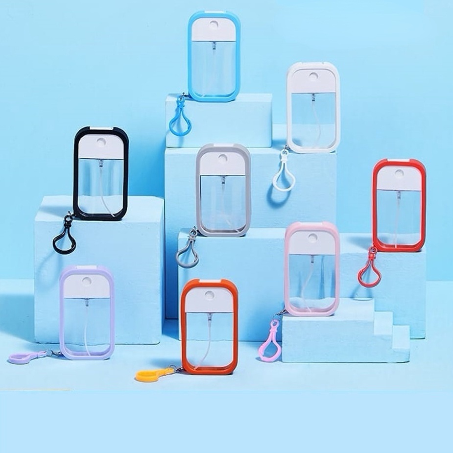 Ready Stock Refillable Card-Size 50ML Disinfectant Spray with Key Chain ...