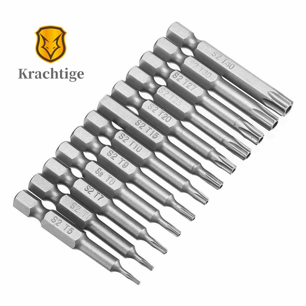 T5 T6 T7 T8 T9 T10 T15 T20 T25 T27 T30 T40 Torx Screwdriver Bit Set Hex Security Magnetic Head 1 ...