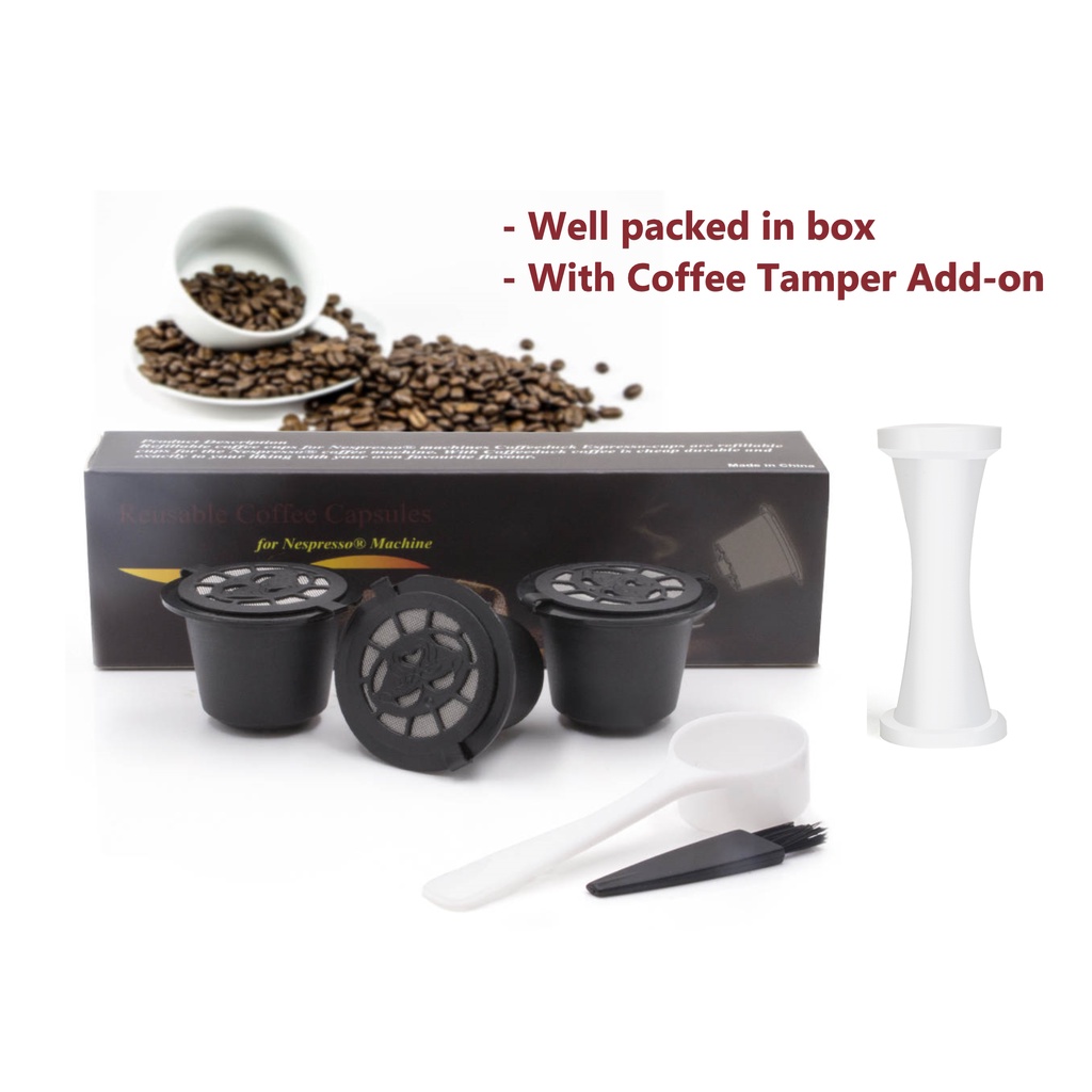 SG STOCK - Set of 6 Reusable Nespresso Coffee Capsules | Shopee Singapore