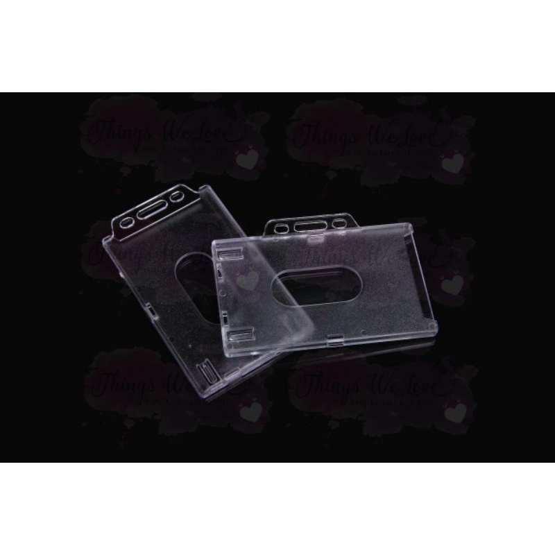 [SG SELLER][FREE SHIPPING] Clear Plastic Hard Case Pass Card Holder ...