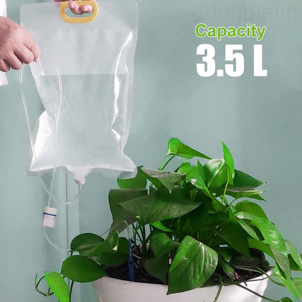 Plant Irrigation Bag 3.5L Automatic Watering Bag Adjustable Garden Pots ...