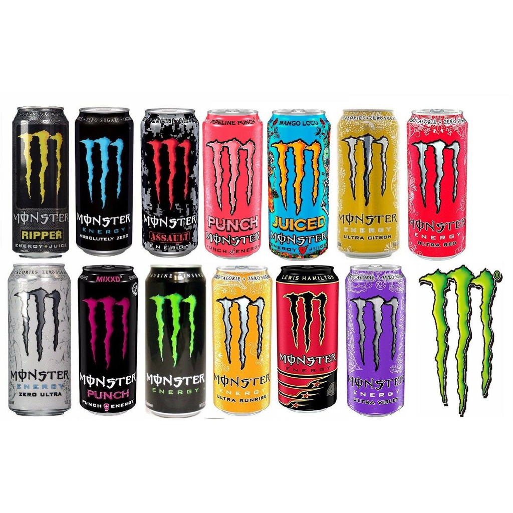 Monster Energy Drinks 500ml various flavours to choose double shot ...
