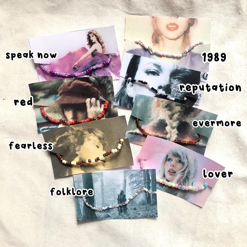 Taylor swift inspired bracelet album themed friendship bracelet eras ...