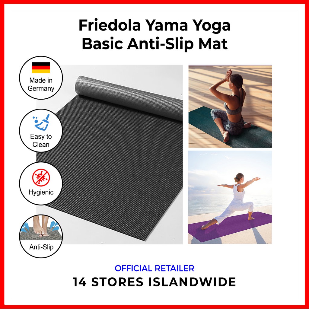 Friedola Yama Yoga Basic Anti-Slip Mat (66 x 185 cm) | Shopee Singapore