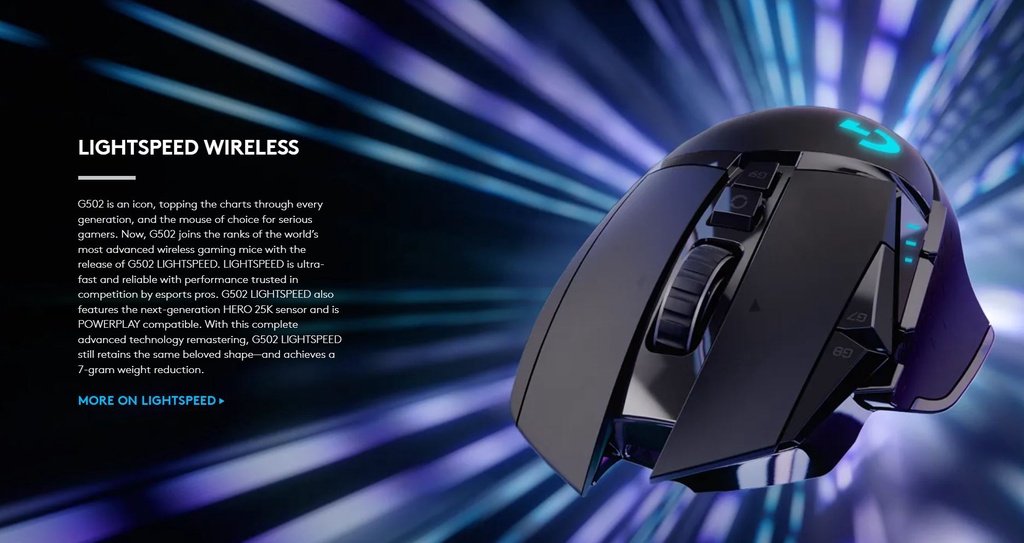 LOGITECH G502 LIGHTSPEED Wireless Gaming Mouse Macro Programming ...