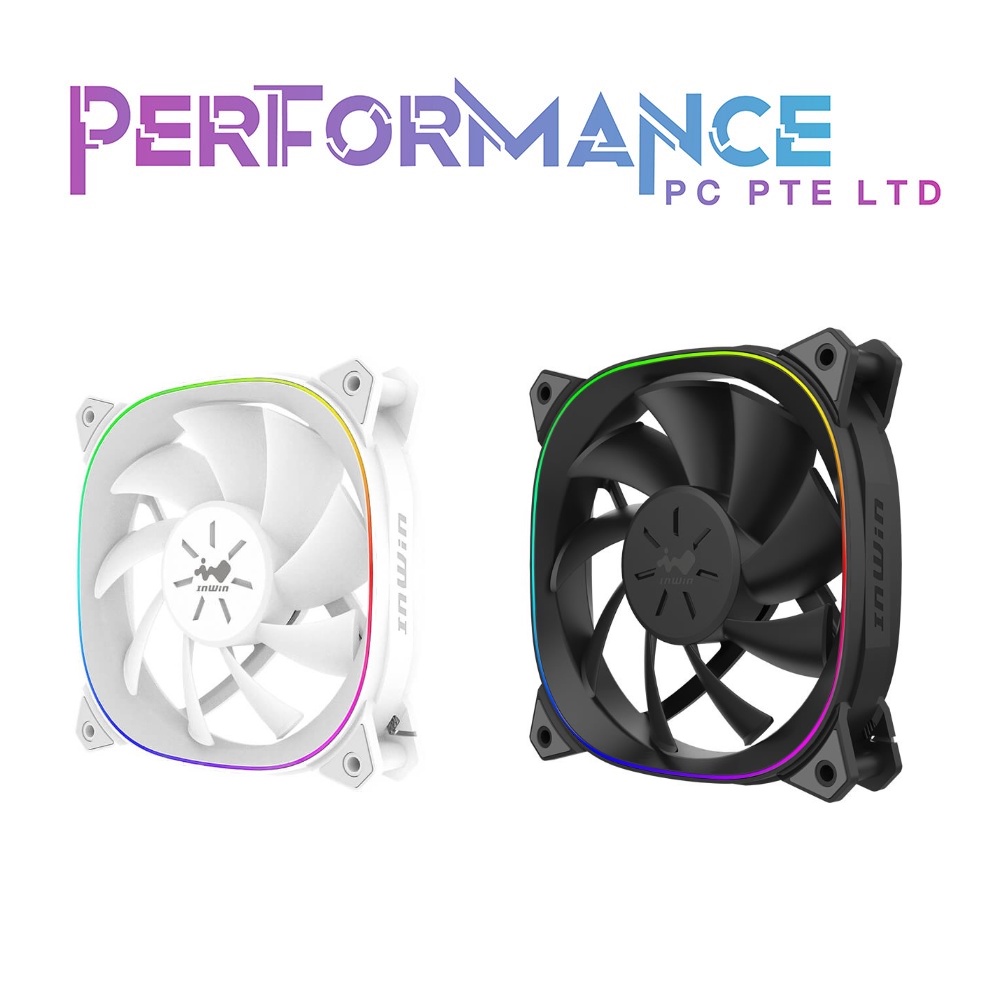 InWin Sirius Extreme Pure 120mm PWM ARGB FANS 3in1 PACK Black/White (2 ...