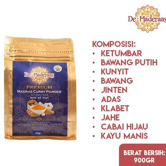 De Maderaas Premium Madras Curry Powder/Curry Powder/Curry Seasoning ...