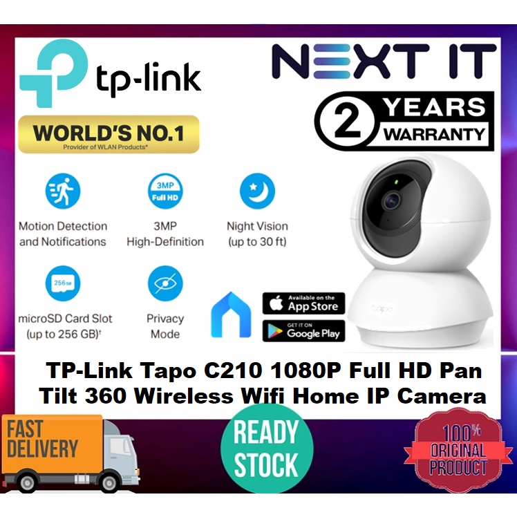 TP-Link Tapo C210 Pan/Tilt Home Security Wi-Fi Camera | Shopee Singapore