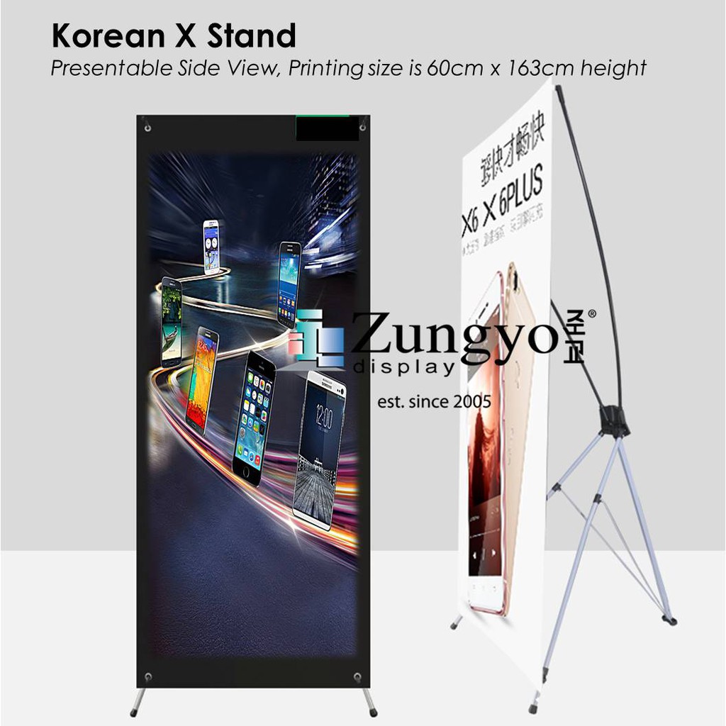 Banner Bunting Poster Foldable X Stand | Shopee Singapore