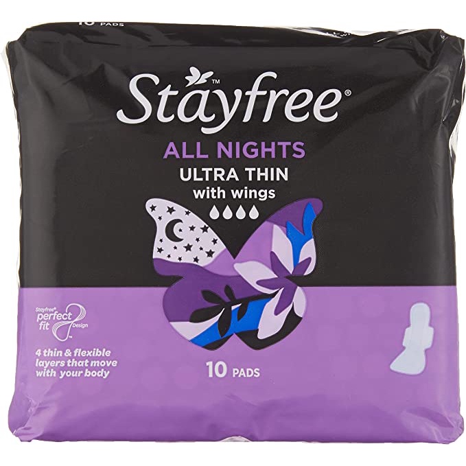 2 PACKS OF STAYFREE® Feminine Sanitary Pad Cottony Soft Ultra Thin ...