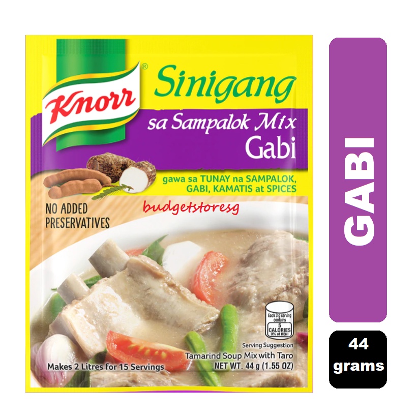 Knorr Sinigang sa Sampalok Mix GABI (Tamarind Soup Mix with Taro) - 44 grams | Shopee Singapore