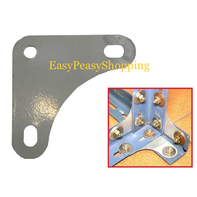Corner Plate For Rack Angle Bar /Besi Plat Rak Besi /Slotted Angle Bar ...