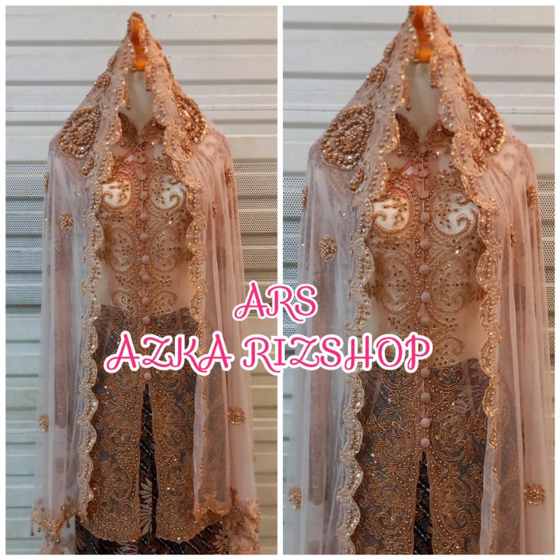 Tille Pearl Shawl Wedding Ceremony Tille Shawl manten | Shopee Singapore