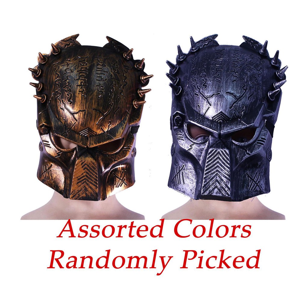 Partyforte Halloween Plated Mask - Iron Warrier (Assorted Colors ...